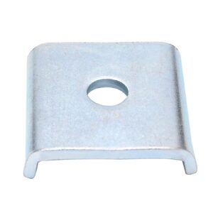 10 pcs u-shape strut saddle washer, flat square plate washer for 1-5/8" strut channel, accept 1/2" bolt, 4.4mm thickness (bolt not included)