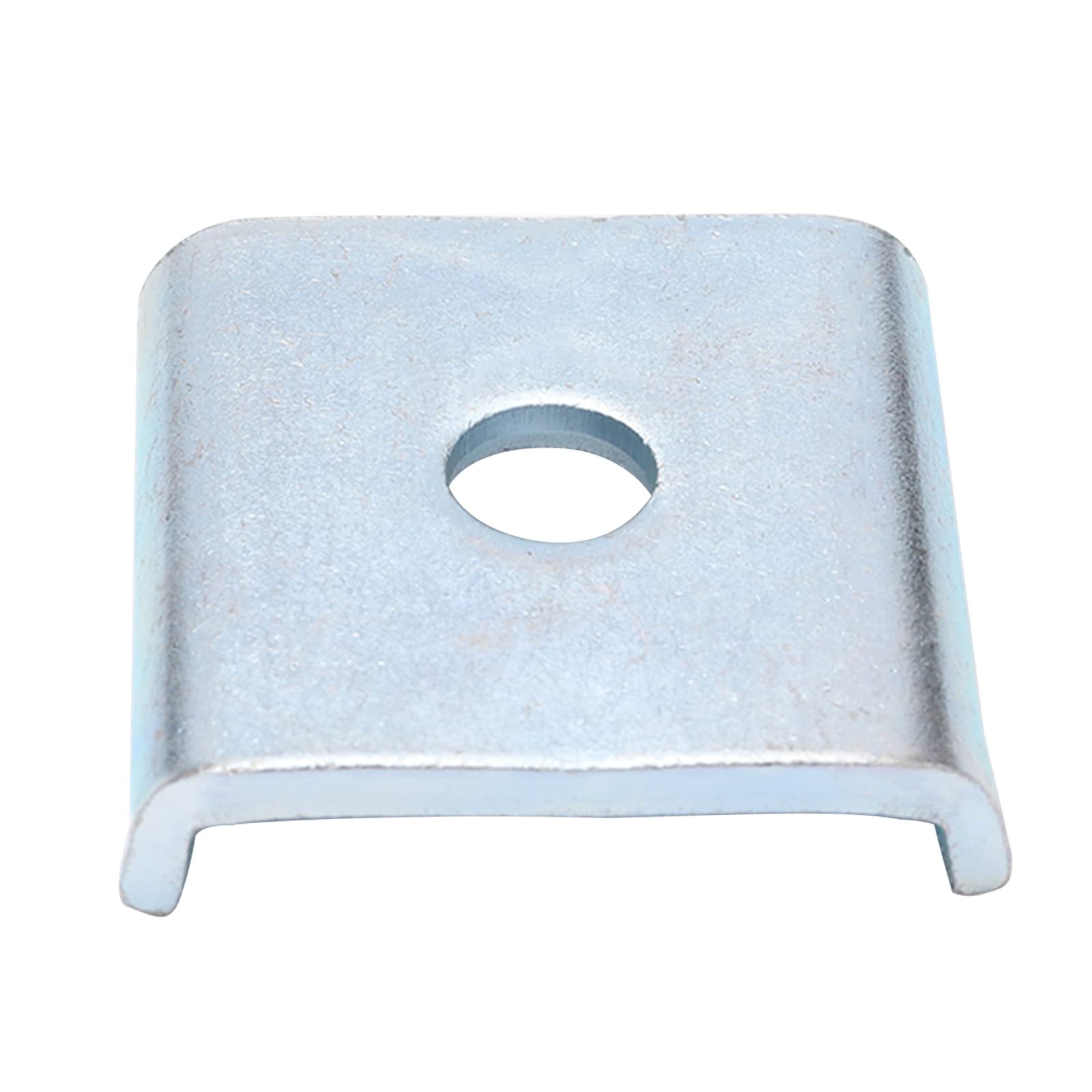 10 Pcs U-Shape Strut Saddle Washer, Flat Square Plate Washer for 1-5/8" Strut Channel, Accept 1/2" Bolt, 4.4mm Thickness (Bolt not Included)