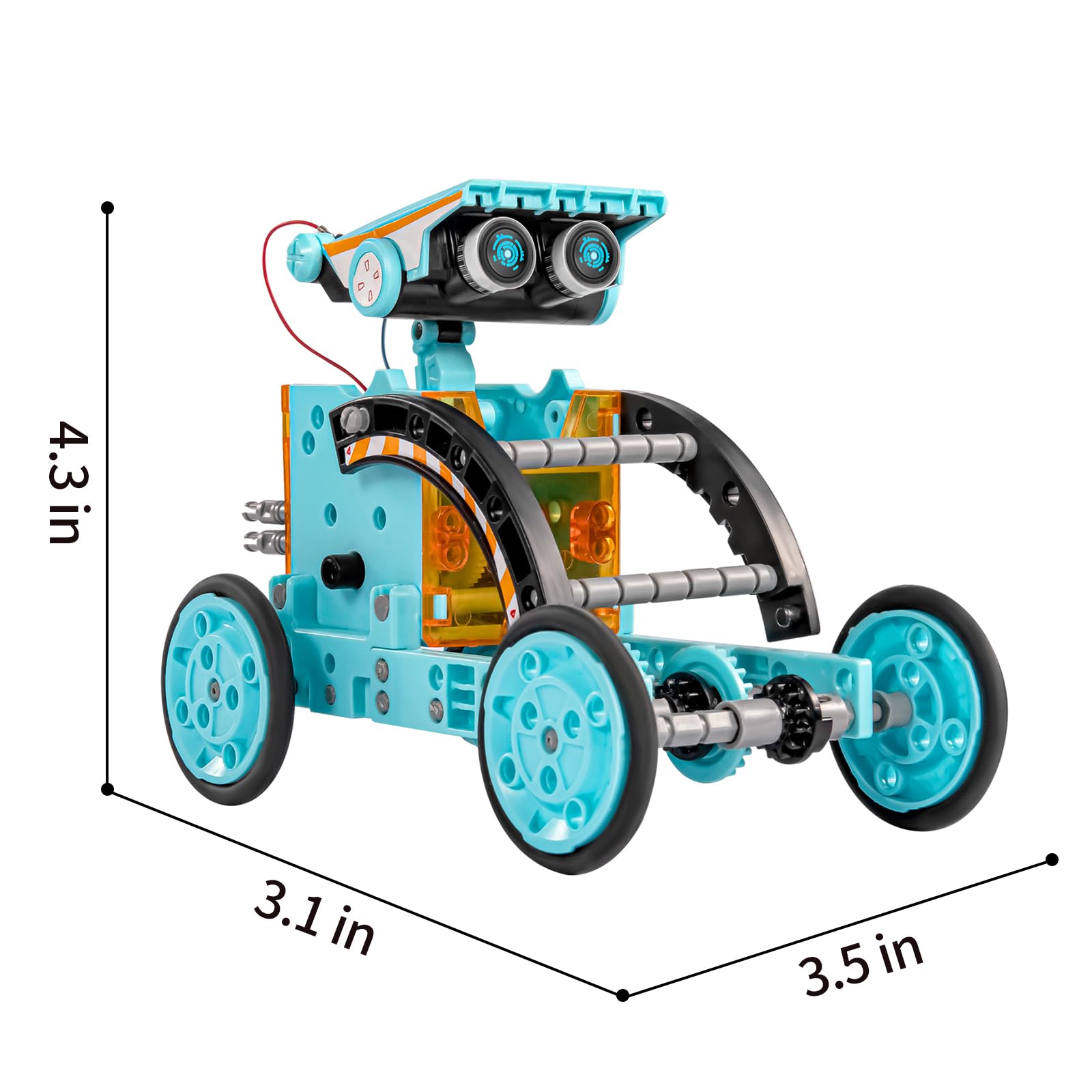 TEMI STEM 12-in-1 Solar Power Robots Creation Toy, Educational Experiment DIY Robotics Kit, Science Toy Solar Powered Building Robotic Set Age 8-12 for Boys Girls Kids