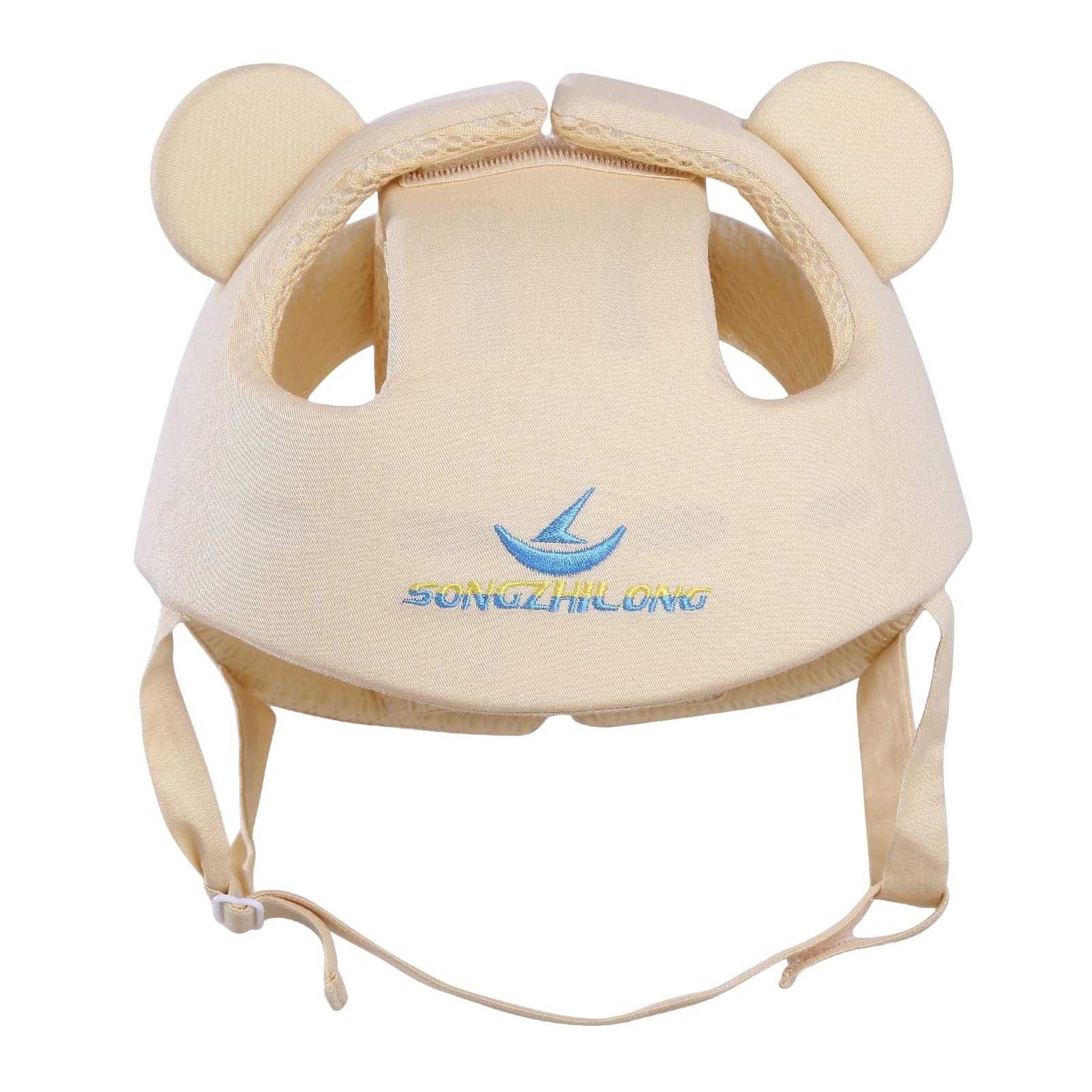 Ocanoiy Baby Infant Toddler Helmet Safety Headguard Head Protective Cushion Cute Children Adjustable Safety Helmet Hat Harnesses Cap Kid Child Crawl Walk Playing (Beige)