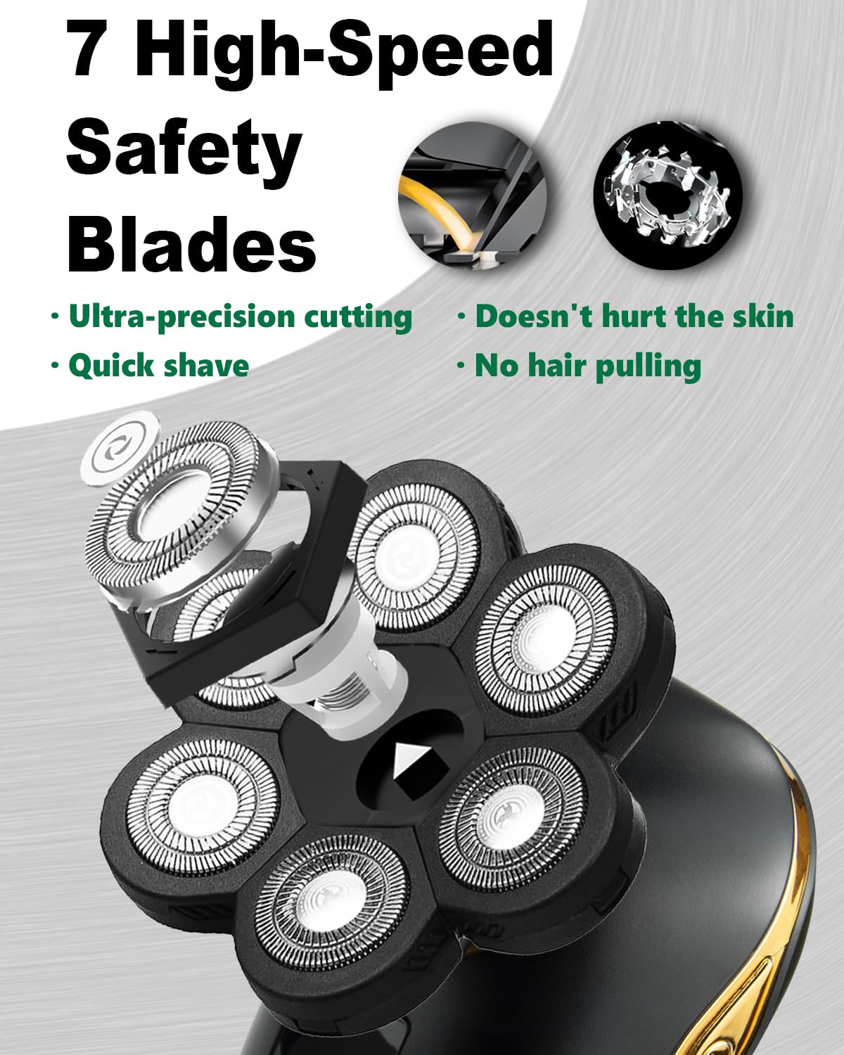 Amble 5-in-1 Electric Shavers Rotary Cutter Head - Accessories - 1 Cutter Head - Not Include Machine