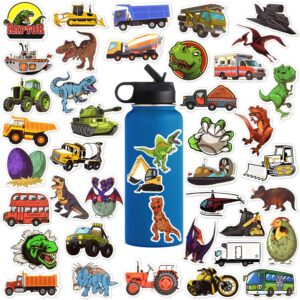 100pcs stickers for boys&girls kids cute dinosaur stickers easter baskets for kids truck stickers for water bottles boys&&girl vinyl stickers bulk