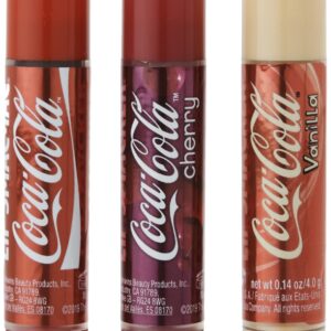 Lip Smacker Coca-Cola 3PC Lip Balm Tin Classic Coke, Cherry Coke, and Vanilla Coke