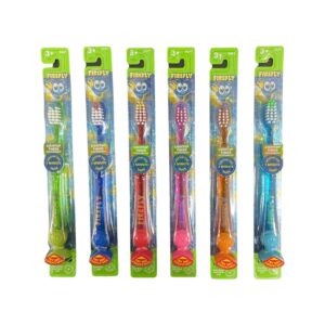 firefly the original flashing light up timer toothbrush for kids with suction cup, 12 count pack of 1