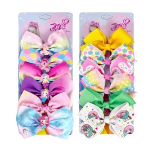 yqlogy hair bows (bundle of 12 bows) 7 days of the week hair clips for girls, 12 count (pack of 1)