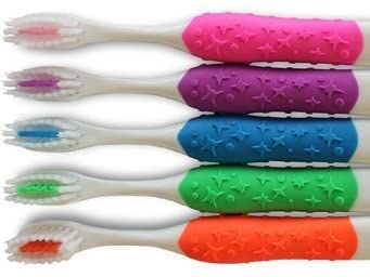 StarSmilez Tooth Brushing Magi Dragon Bundle Help Kids Brush Their Teeth Moon and Stars Easy Grip toothbrushes Magical Mouth Plush Plus Download of Matching Dental Health Activities