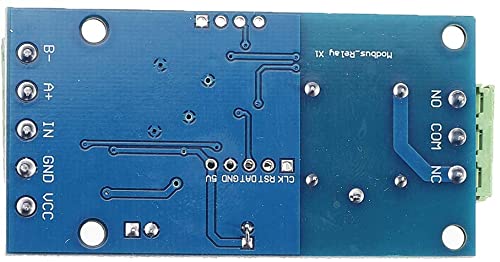 Modbus RTU 7-24V Relay Module RS485 TTL 1-Way Input and Output with Anti-Reverse Protection