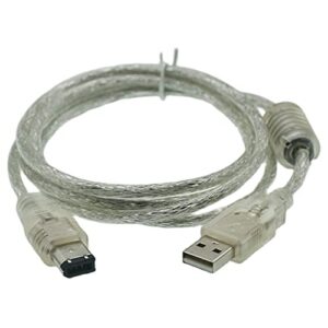 1pcs 1.5M Firewire IEEE 1394 6 Pin Male to USB 2.0 Male Adaptor Convertor Cable Cord