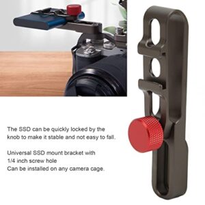 Jiawu SSD Mounting Bracket, Lightweight SSD Holder Easy Install Durable for T5 SSD