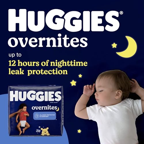 Huggies Size 6 Overnites Baby Diapers: Overnight Diapers, Size 6 (35+ lbs), 72 Ct