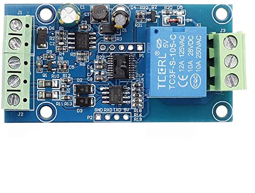 Modbus RTU 7-24V Relay Module RS485 TTL 1-Way Input and Output with Anti-Reverse Protection