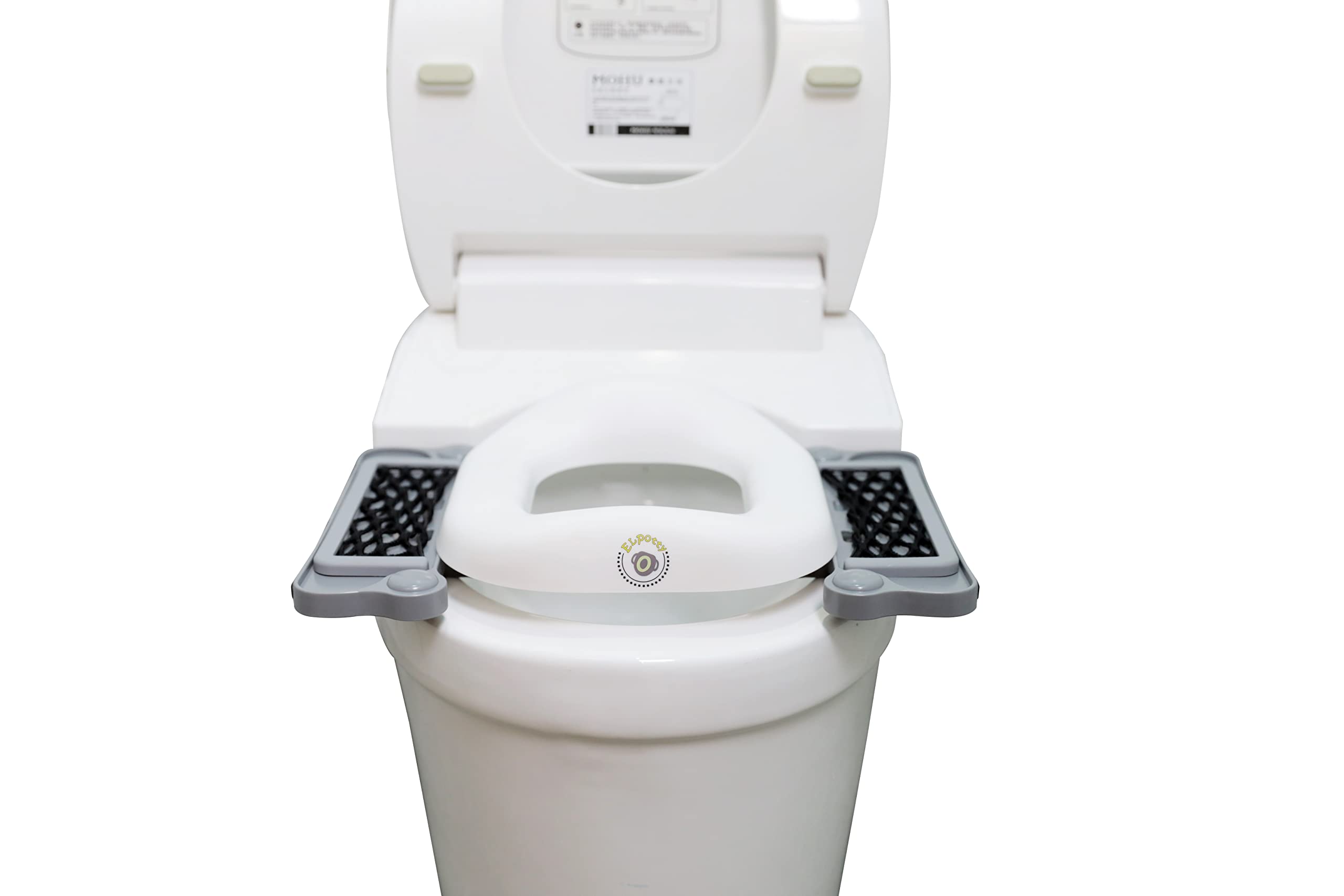 The Only Travel Potty Seat With Compartment Pockets, 2 in 1 Sturdy and Strong Light Weight, Its White Seat Makes It Look Like A Real Toilet. It's Great For Babies, Toddlers, and School Aged Children.