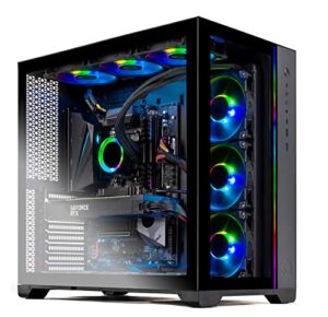 skytech prism ii gaming pc desktop – intel core i9 10900k 3.7 ghz, rtx 3080, 1tb nvme ssd, 16g ddr4 3200, 750w gold psu, 360mm aio, ac wi-fi, windows 11 home 64-bit