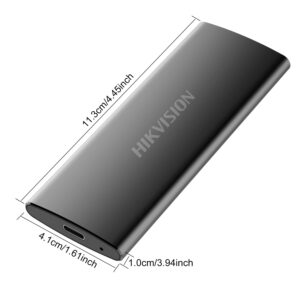 Hikvision T200N Portable SSD 1024GB 1TB, External Solid State Drive Disk, Hard Mobile Disk, Storage Memory, Stick Up to 540 M/s USB 3.1, for Desktop Mobile Phone Laptop (1TB)