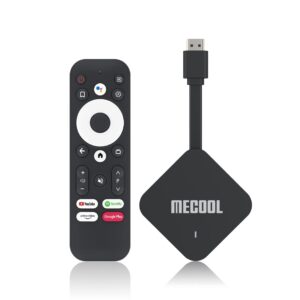 mecool kd2 google certified amlogic s905y4 tv stick android 11 ddr4 4gb 32gb 2.4g/5g dual wifi youtube 4k tv box bt 5.0, black