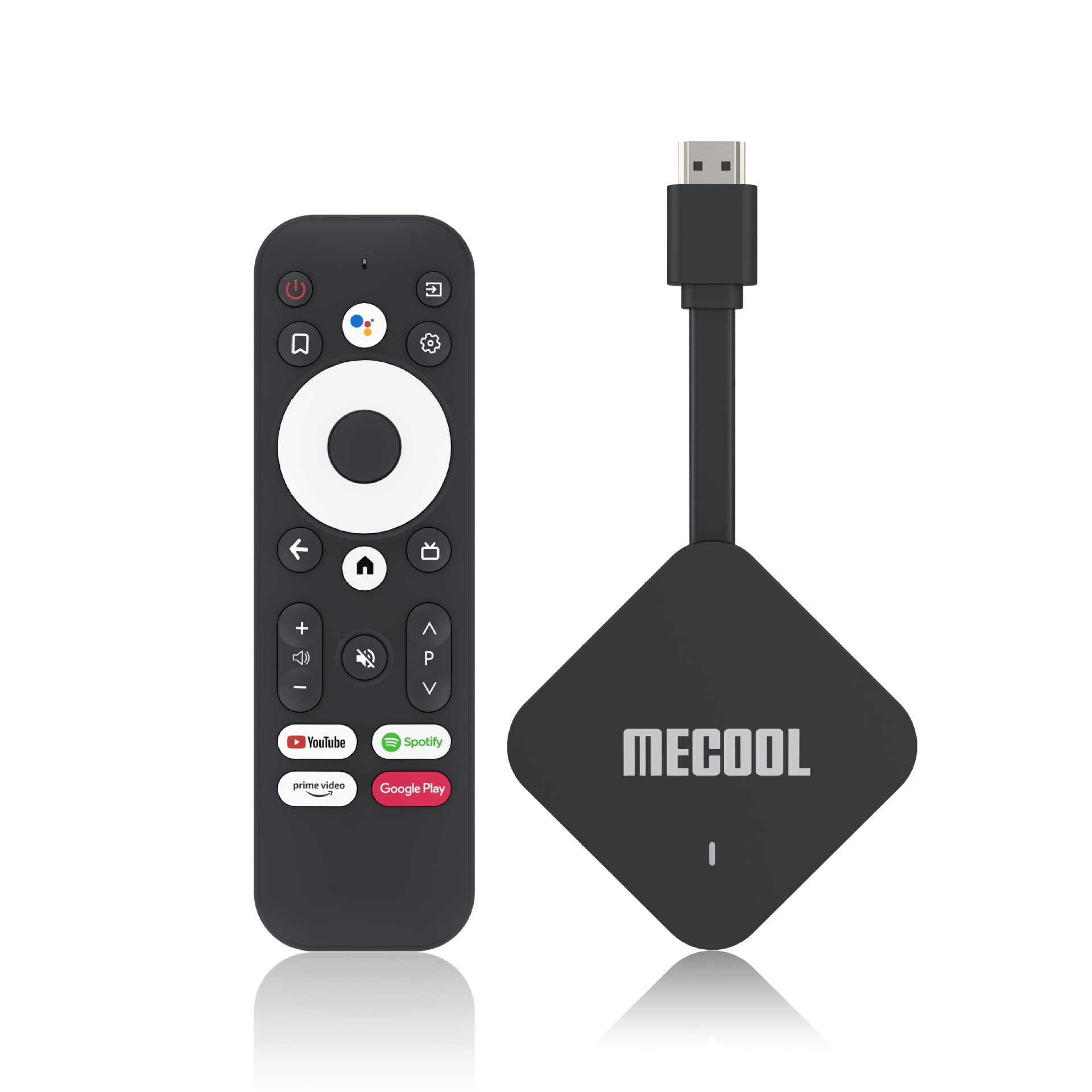 Mecool KD2 Google Certified Amlogic S905Y4 TV Stick Android 11 DDR4 4GB 32GB 2.4G/5G Dual WiFi YouTube 4K TV Box BT 5.0, Black