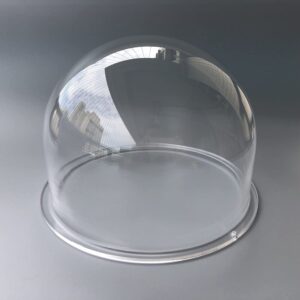 OwlCat 7.67 Inch Diameter 195mm Acrylic Glass Clear Dome Cover Heightened Surveillance Security CCTV Cameras Dome Protective Housing Transparent Case Monitor Hemisphere Shell, 195x130