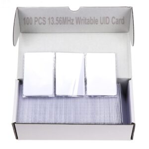 to be second jasag 100pcs premium rewritable uid smart card, mi fare 1k s50 rfid cards keys, 13.56mhz pvc blank white jasag-uid5050 jasag-uid5050