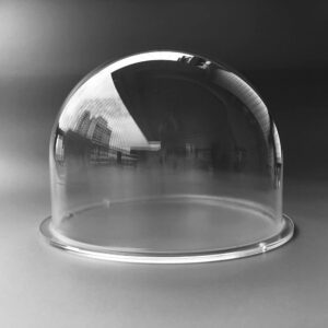 owlcat 7.67 inch diameter 195mm acrylic glass clear dome cover heightened surveillance security cctv cameras dome protective housing transparent case monitor hemisphere shell, 195x130