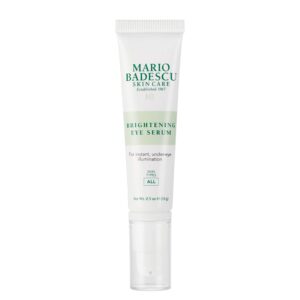 mario badescu brightening & revitalizing under eye serum, anti aging & hydrating, reduces the appearance of fine lines & dark circles with caffeine and squalane, 0.5 oz