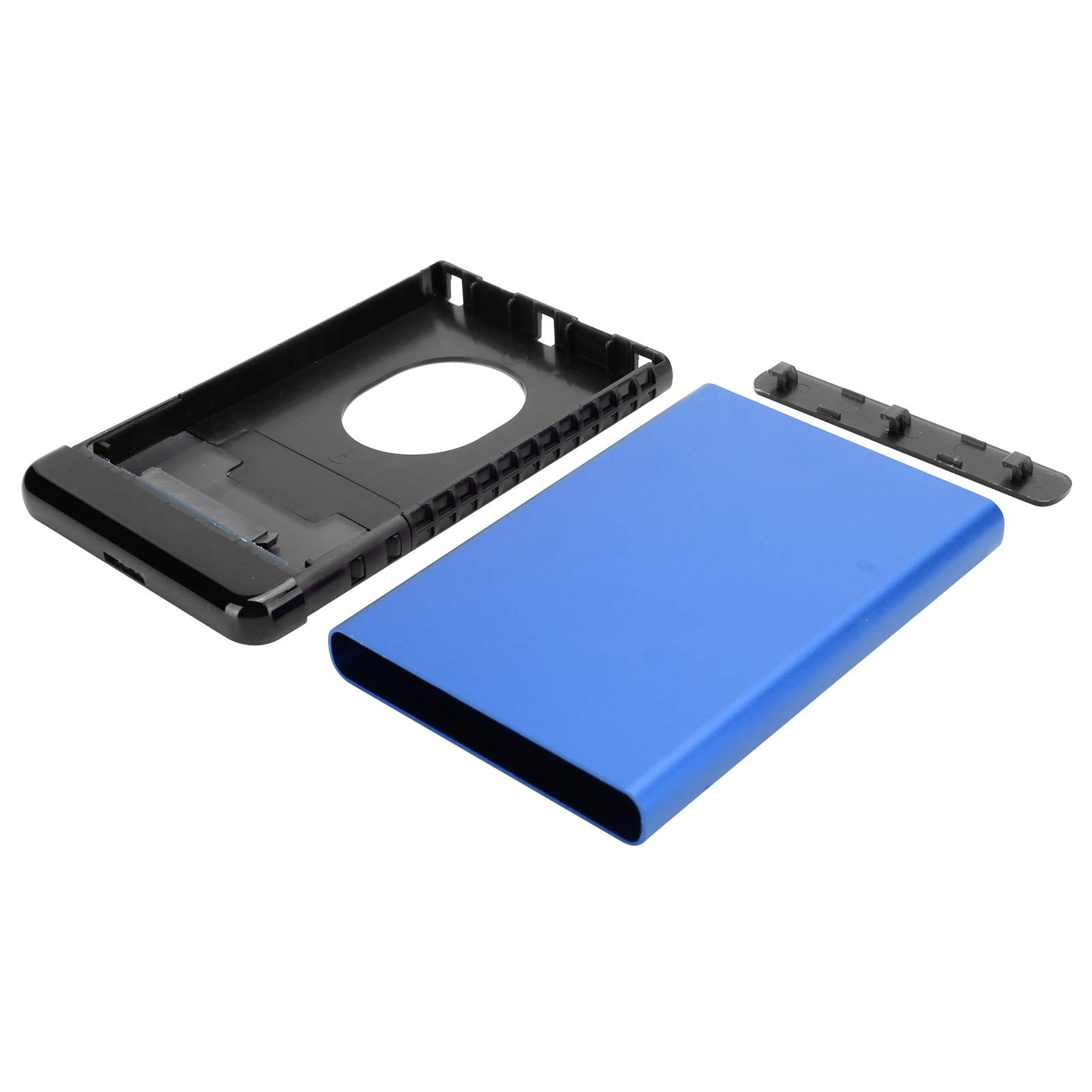 Portable Hard Disk Box, USB3.0 Mobile Hard Disk Box, Aluminum Alloy Disk Box Mobile Hard Disk Box, 2.5in SSD/ SATA Aluminum Alloy Enclosure 8TB for Outdoor Working Laptop