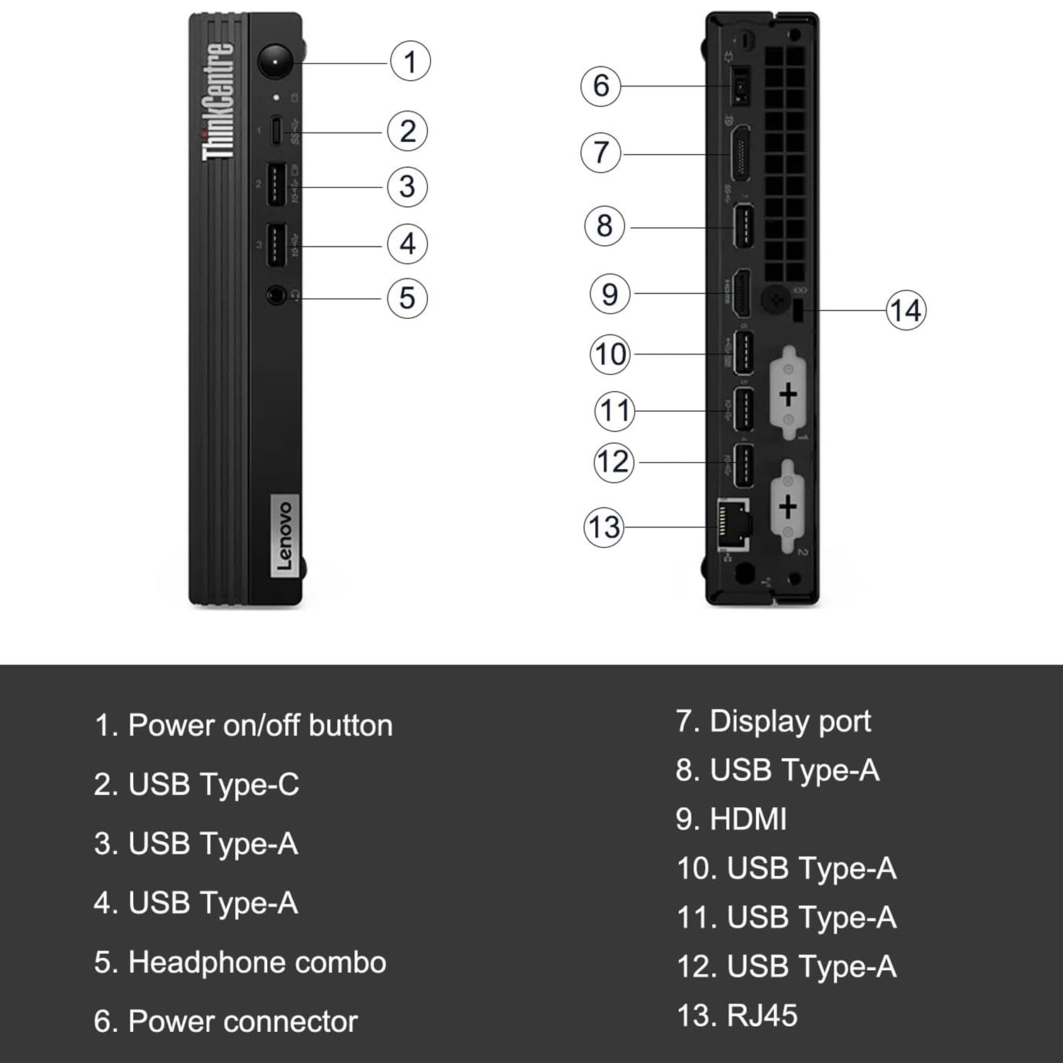 Lenovo ThinkCentre M70q Gen 4 MFF Tiny 1L Mini PC Business Desktop Computer, 13th Gen Intel 10-Core i5-13400T (Beat i7-12700T), 4GB DDR4 RAM, 128GB PCIe SSD, WiFi 6, RJ45, Windows 11 Pro Vent-HEA