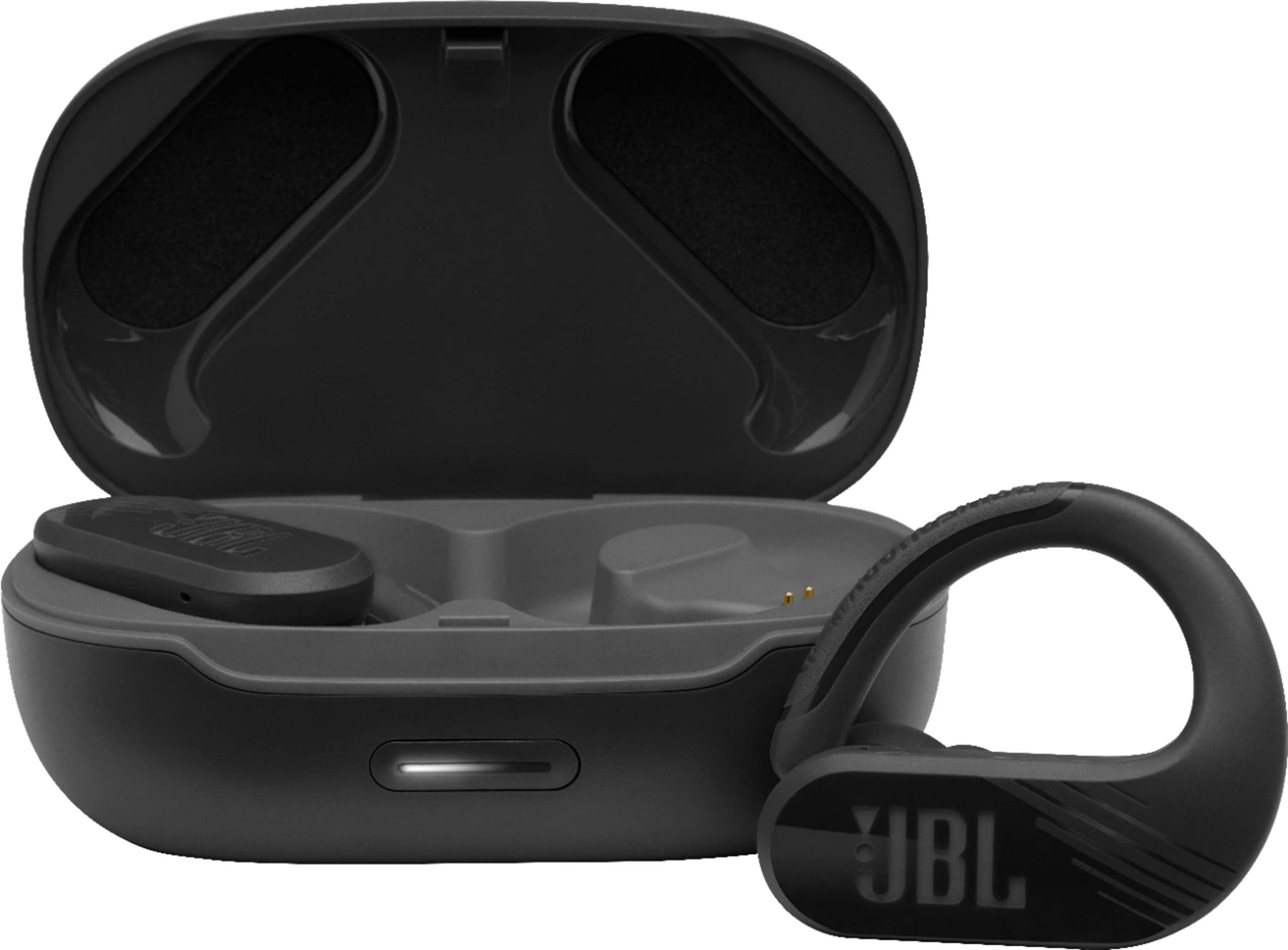 JBL Endurance Peak II Waterproof True Wireless in-Ear Sport Headphones Bundle with Deluxe CCI Carrying Case (Black)