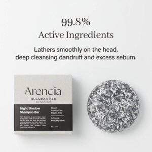 ARENCIA Shampoo and Conditioner Bar Set [Biotin & Shea Butter], Night Shadow Shampoo bar + The Satin Condtioner Bar