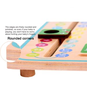 Ghims Montessori Educational Learning Toys, Kids Calendar, Toddler Calendar Learning for Home, Multifunctional Wooden Frog Teaching Clock, Weather, Season, Time, Week Toys for Kids 3+