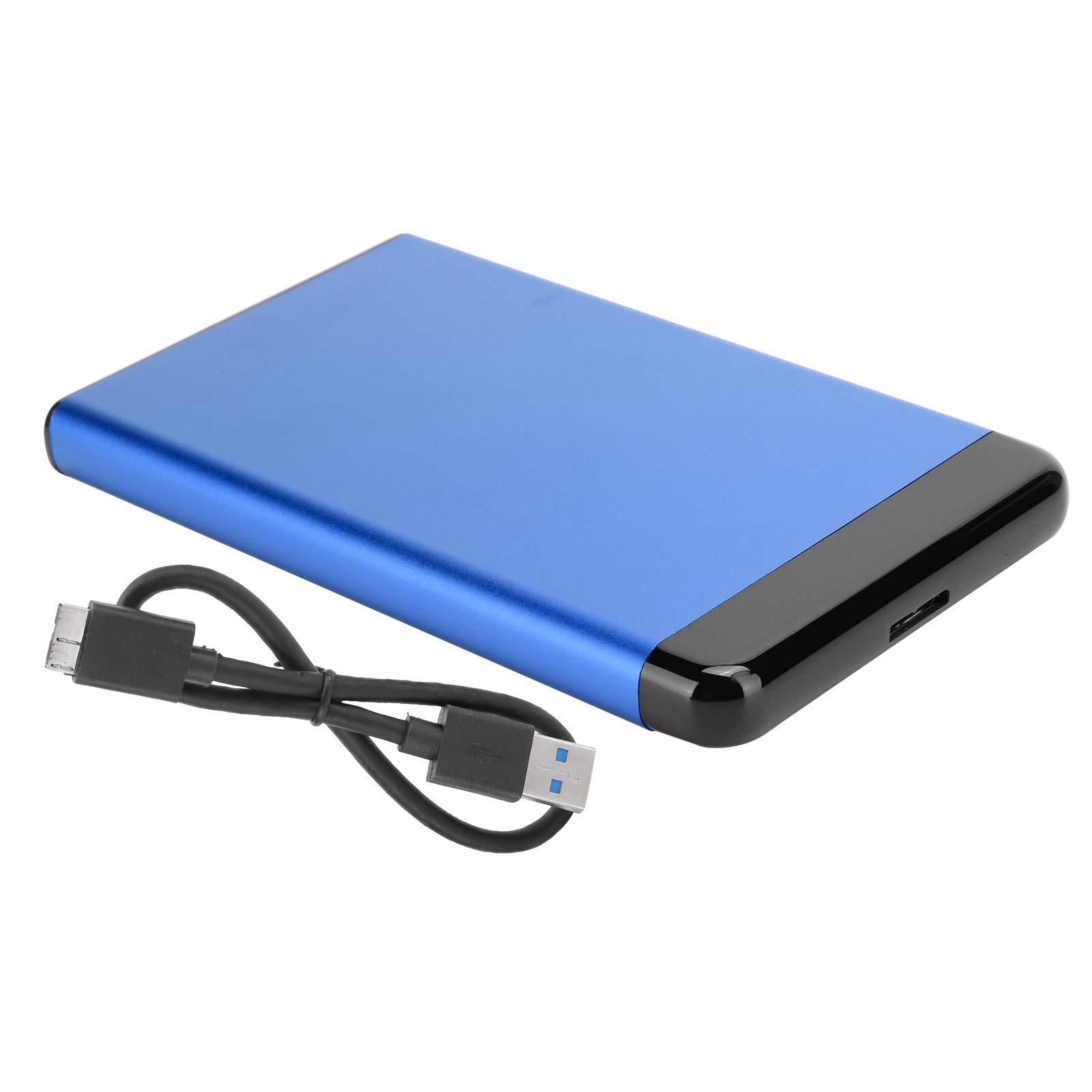 Portable Hard Disk Box, USB3.0 Mobile Hard Disk Box, Aluminum Alloy Disk Box Mobile Hard Disk Box, 2.5in SSD/ SATA Aluminum Alloy Enclosure 8TB for Outdoor Working Laptop