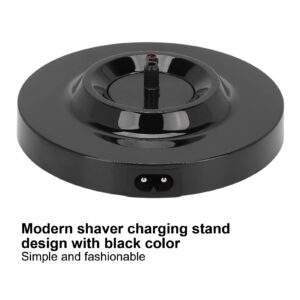 Shaver Charging Base, Simple Fashionable Electric Shaver Charging Stand Prevent Fall Black for Replace Shaver Charging