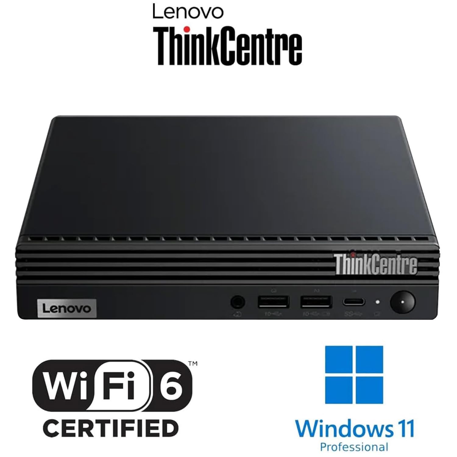 Lenovo ThinkCentre M70q Gen 4 MFF Tiny 1L Mini PC Business Desktop Computer, 13th Gen Intel 10-Core i5-13400T (Beat i7-12700T), 4GB DDR4 RAM, 128GB PCIe SSD, WiFi 6, RJ45, Windows 11 Pro Vent-HEA