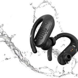 JBL Endurance Peak II Waterproof True Wireless in-Ear Sport Headphones Bundle with Deluxe CCI Carrying Case (Black)