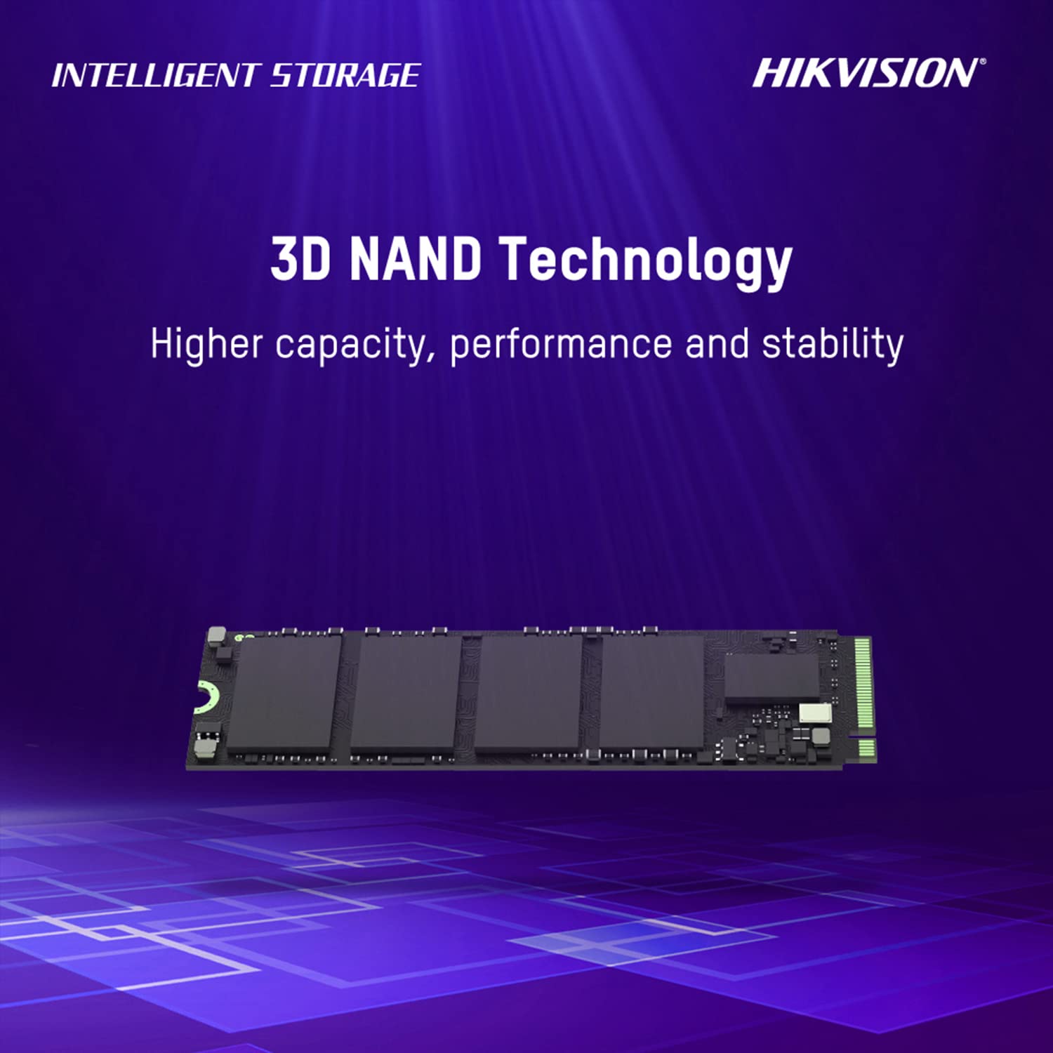 Hikvision E3000 Internal NVMe PCIe M.2 SSD 1TB SSD, Internal Solid State Drive, Gen 3x4, 2280, 3D NAND Flash Memory, Up to 3500MB/s Read Speed