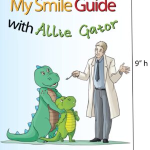 StarSmilez Tooth Brushing Allie Gator Bundle Help Kids Brush Their Teeth Moon and Stars Easy Grip toothbrushes Story Book Plus Download of Matching Dental Health Activities