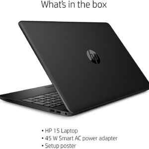 HP 2022 Newest Notebook 15 Laptop, 15.6" Full HD Screen, Intel Celeron N4020 Processor, 8GB DDR4 Memory, 256GB SSD, Online Meeting Ready, Webcam, Type-C, RJ-45, HDMI, Windows 11 Home, Black