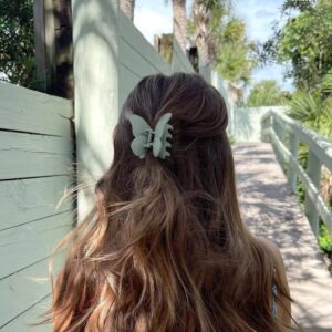 Canitor Butterfly Hair Accessories - 2.7" Claw Clips for Women, Matte Medium Hair Clips for Thick or Thin Hair, Cute Girls' Hair Clips