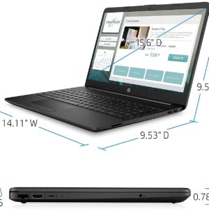 HP 2022 Newest Notebook 15 Laptop, 15.6" Full HD Screen, Intel Celeron N4020 Processor, 8GB DDR4 Memory, 256GB SSD, Online Meeting Ready, Webcam, Type-C, RJ-45, HDMI, Windows 11 Home, Black