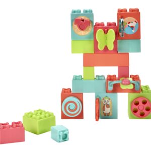 Little Tikes Baby Builders - Explore Together Blocks First Blocks for Babies and Toddlers, Boys and Girls, Easy to Connect, Sensory Play