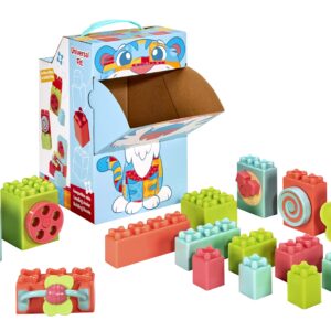 Little Tikes Baby Builders - Explore Together Blocks First Blocks for Babies and Toddlers, Boys and Girls, Easy to Connect, Sensory Play