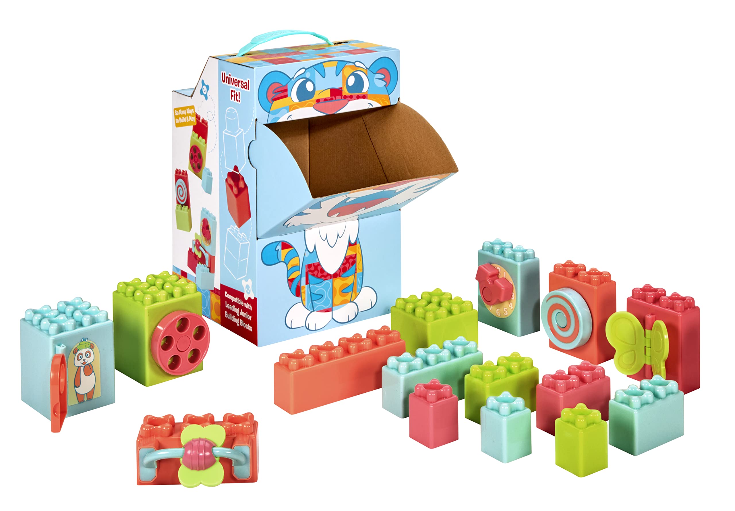 Little Tikes Baby Builders - Explore Together Blocks First Blocks for Babies and Toddlers, Boys and Girls, Easy to Connect, Sensory Play