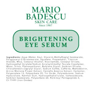 Mario Badescu Brightening & Revitalizing Under Eye Serum, Anti Aging & Hydrating, Reduces the Appearance of Fine Lines & Dark Circles with Caffeine and Squalane, 0.5 oz