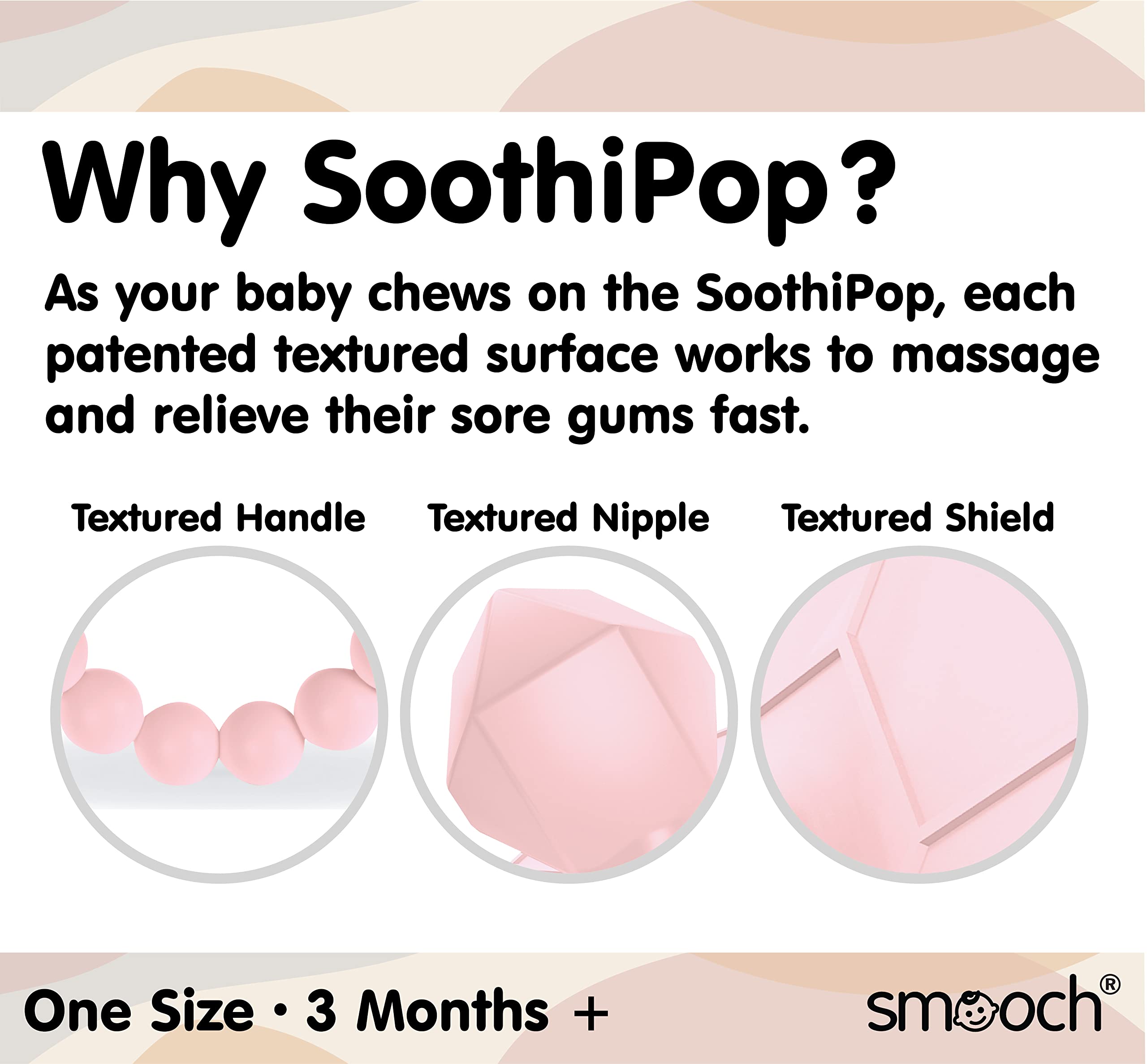 SMOOCH SOOTHIPOP GEM (Rose Pink)