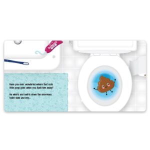 Poop Party Potty Training Adventure Book and Sticker Set to Get Kids Excited About Toilet Training