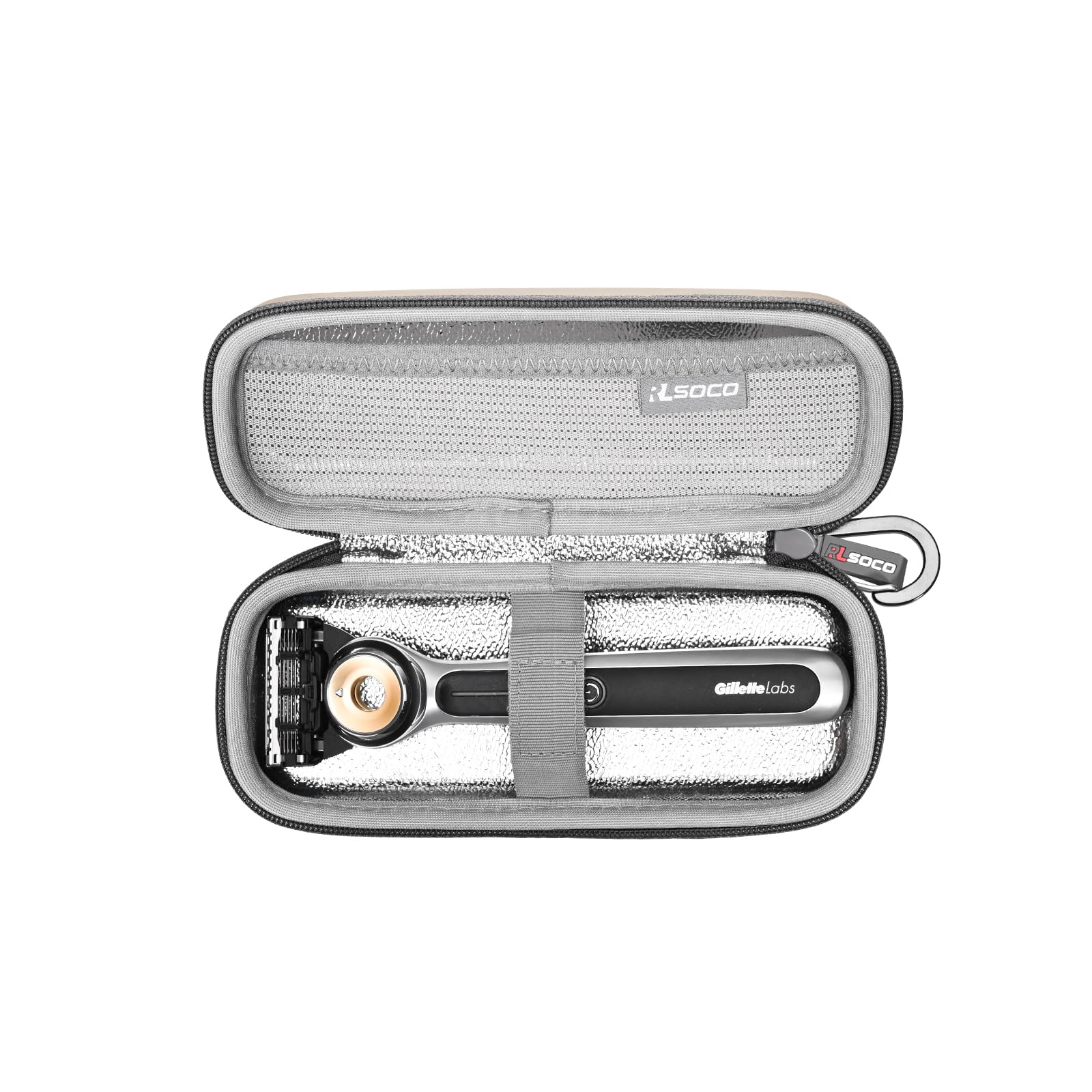 RLSOCO Hard Case Compatible With Gillette Labs Heated Razor/mach 5 razor & Leaf Razor (Small Size for Razor Body)