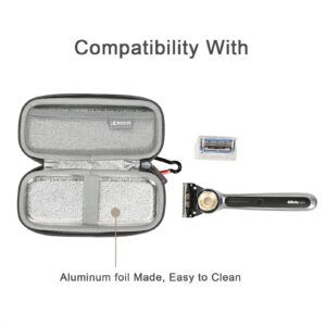 RLSOCO Hard Case Compatible With Gillette Labs Heated Razor/mach 5 razor & Leaf Razor (Small Size for Razor Body)