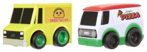 little tikes® my first cars™ crazy fast™ cars 2-pack dine dashers, food vehicle themed pullback toy car vehicle goes up to 50 ft