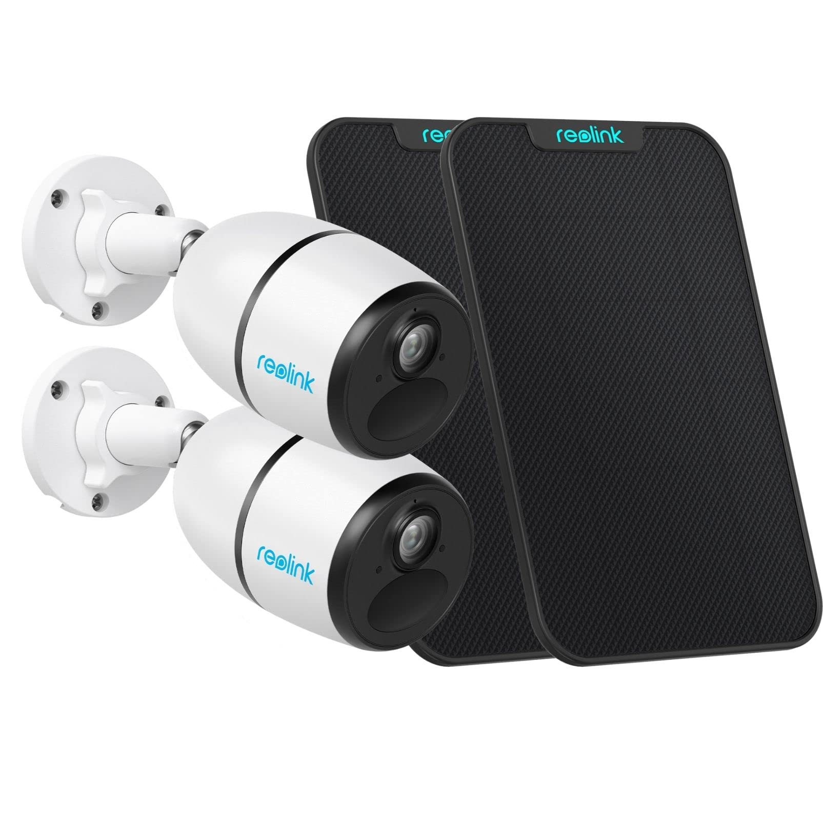 REOLINK 4G Camera Go Plus 2 Pack Bundle, 3G/4G LTE Security Camera 2K with Person/Vehicle Detection, No WiFi Security Camera, Solar Powered, 4MP Night Vision, Waterproof, Local & Cloud Storage