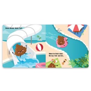 Poop Party Potty Training Adventure Book and Sticker Set to Get Kids Excited About Toilet Training