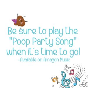 Poop Party Potty Training Adventure Book and Sticker Set to Get Kids Excited About Toilet Training